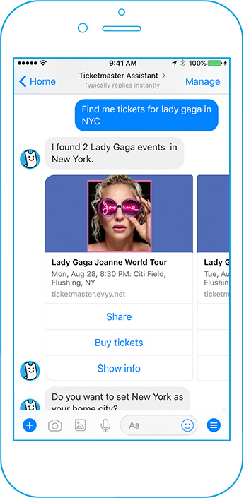 Ticketmaster Assistant for Facebook Messenger is here!