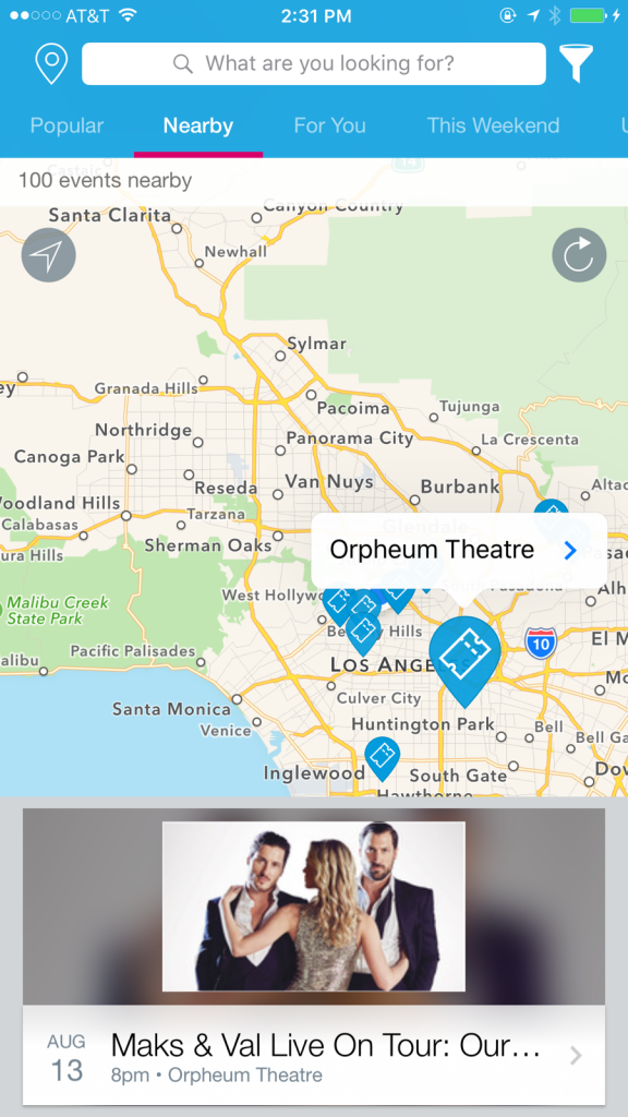 Ticketmaster iOS App Puts You On the Map of Live Events