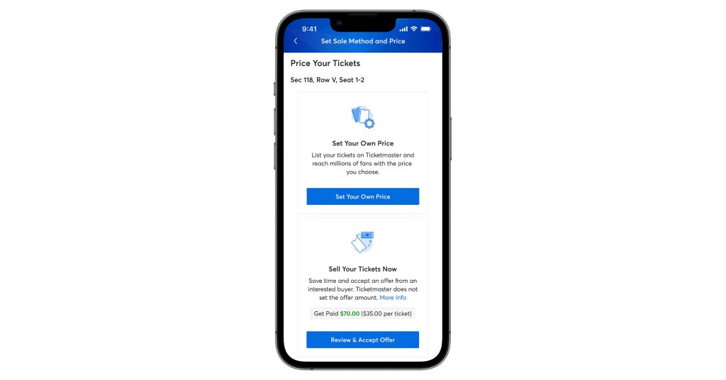 How to See If You Have an Instant Offer When Selling Tickets