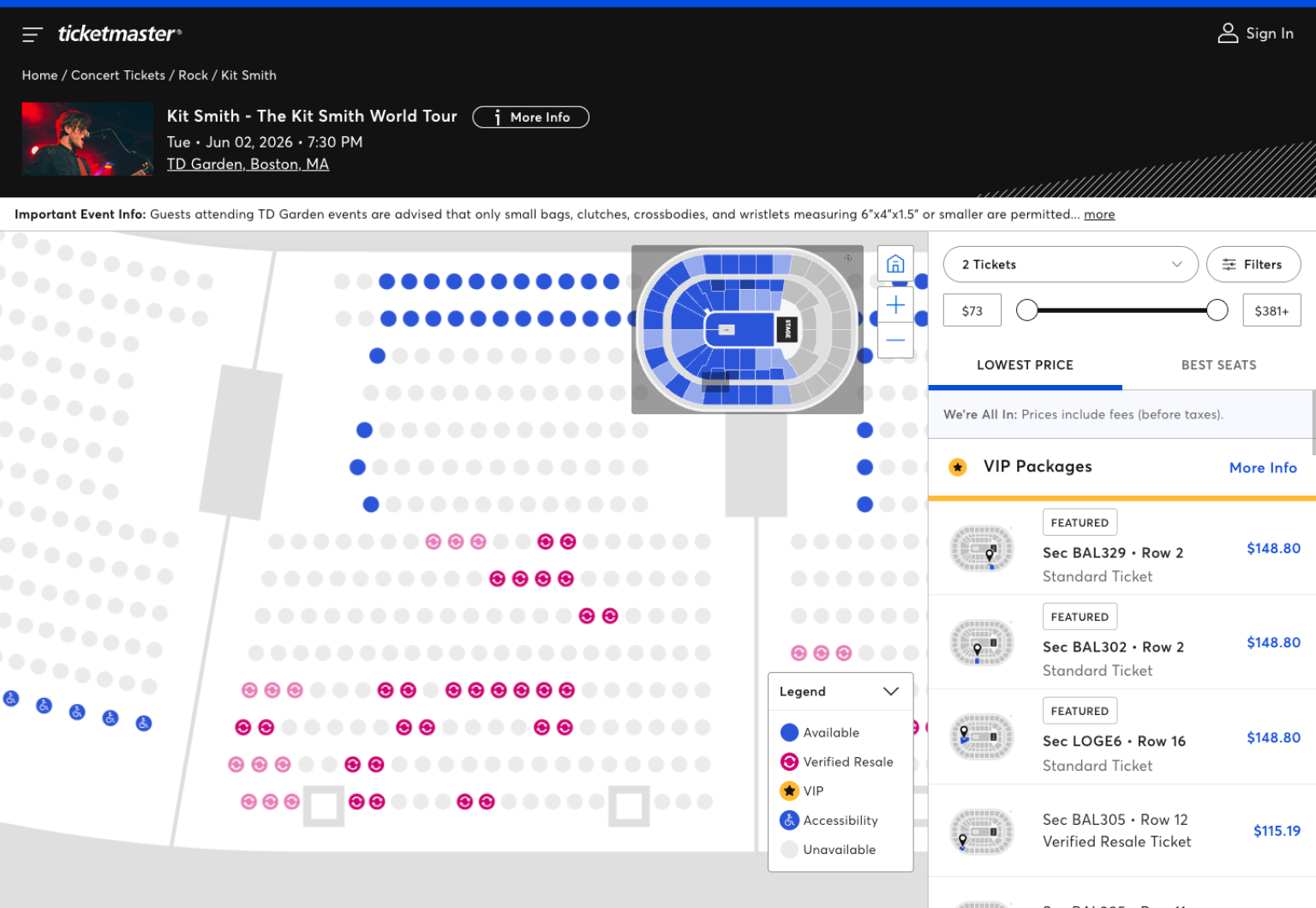 How to Use Ticketmaster’s Interactive Seat Map