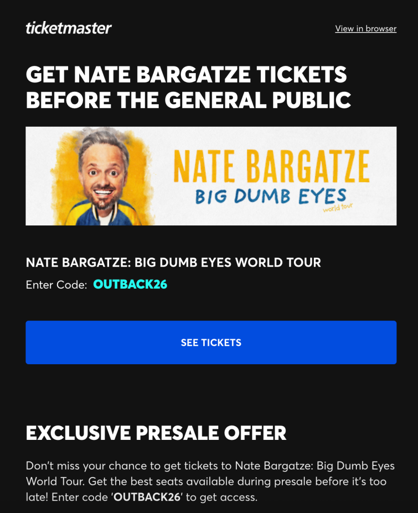 How Ticket Presales Work